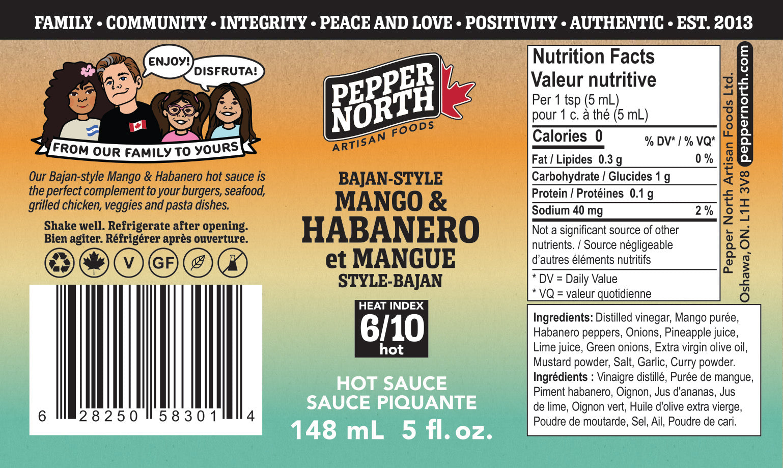 Mango & Habanero hot sauce – Pepper North Artisan Foods